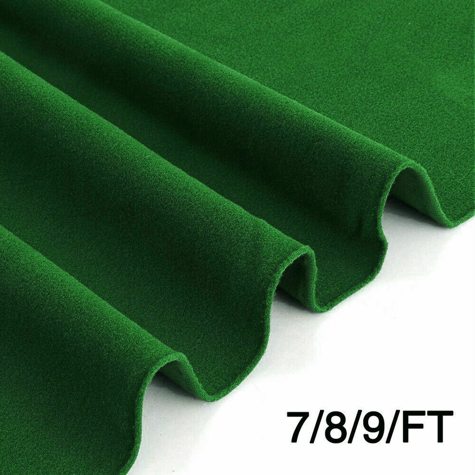 Pool Table Felt Worsted Wool Billiard Cloth w/ Pre-Cut Rails for 7/8 ...
