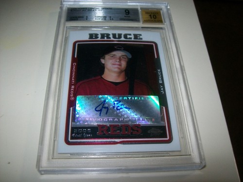 2005 TOPPS CHROME UPDATE RC JAY BRUCE AUTOGRAPH AUTO CINCINNATI REDS ...