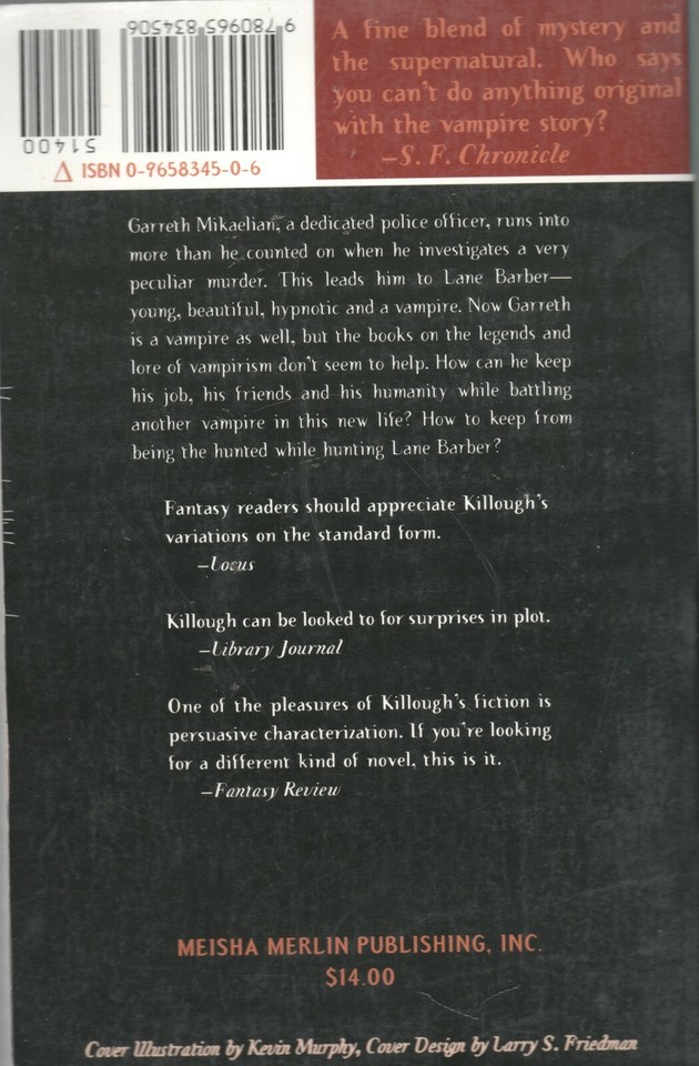 BLOOD WALK by LEE KILLOUGH Meisha Merlin 1987 1997 1st Trade PB | eBay