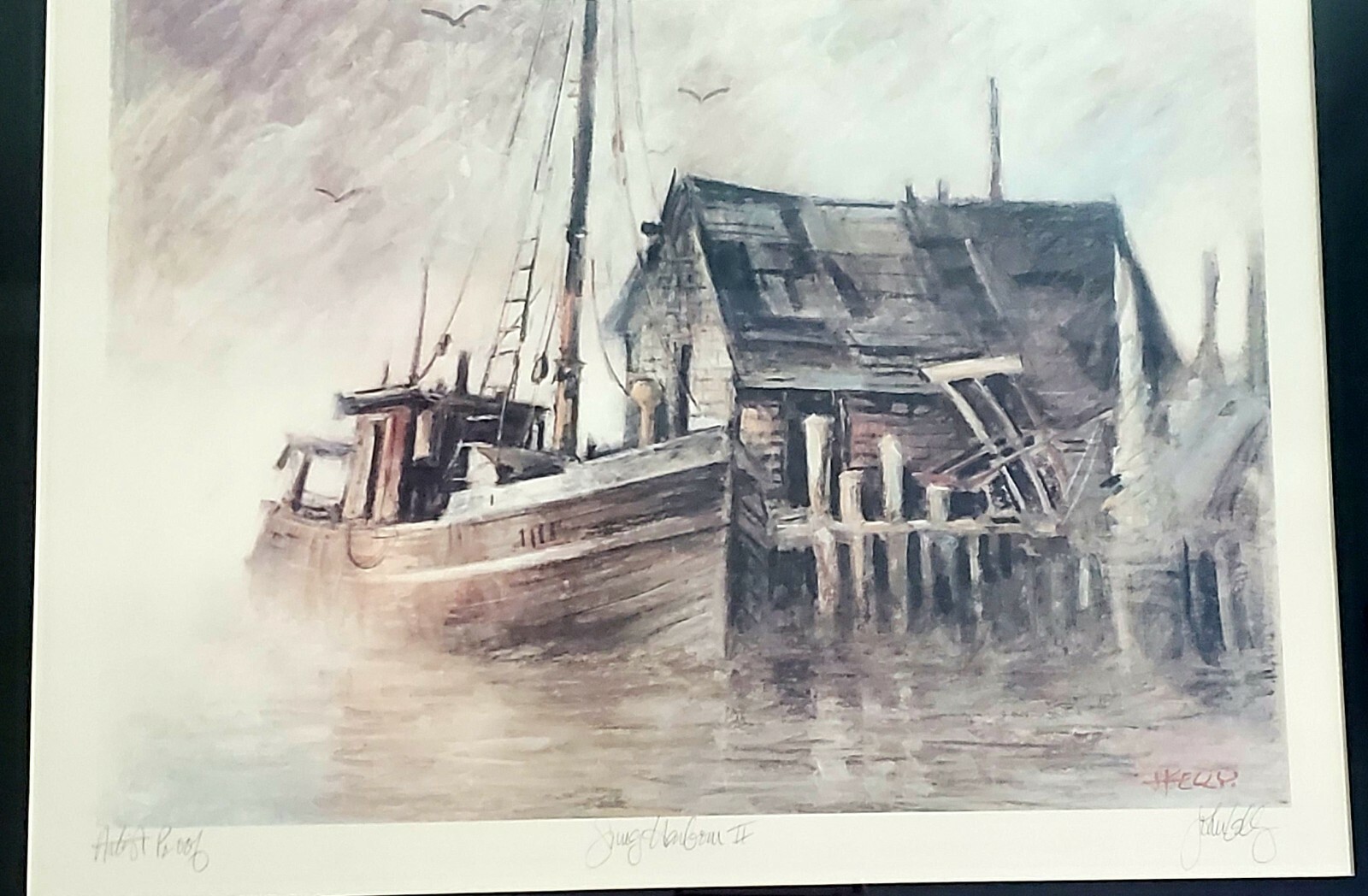 John Kelly Snug Harbour II Art Print Artist Proof Framed AP Snug Harbor ...