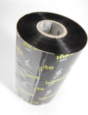 (12 Rolls) Inkanto Wax Ribbon Outside Inking AWR 1 110mm x 450 1"Core ...