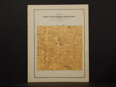 Minnesota Clear Water County Map White Earth Indian reservation 1912 Y7 ...