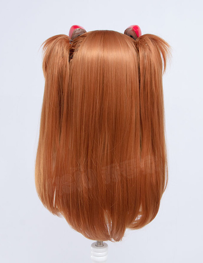 NEON GENESIS EVANGELION EVA Asuka Langley Soryu Cosplay Wig Wig + Deco ...
