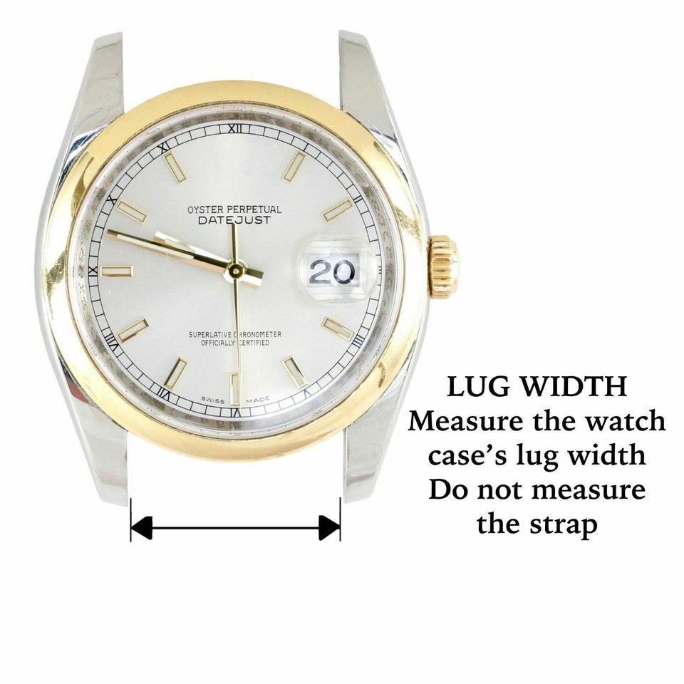 VSB801 Contrast Stitch Leather Watch Band Military Cuff Strap (20mm ...