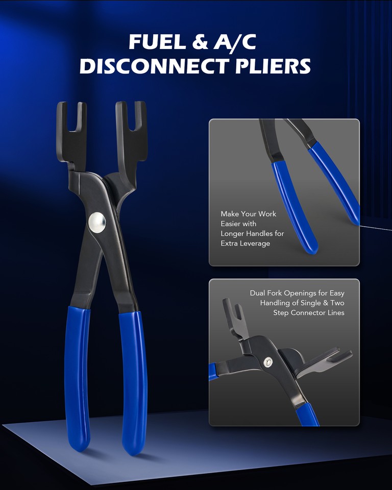 Fuel Line Pliers Hose Remover Set Fuel Filter Caliper Pipe Clamp Clip ...