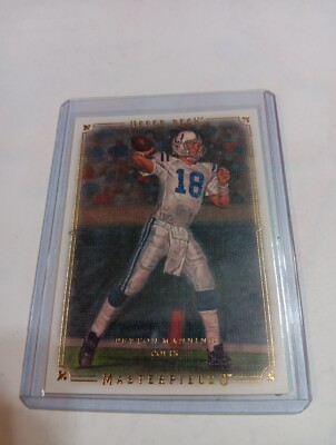 2008 Upper Deck Masterpieces Peyton Manning Indianapolis Colts #68 ...