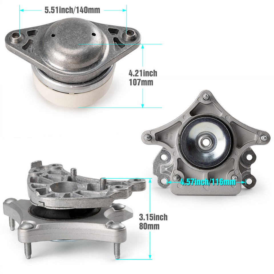 For Mercedes W212 E350 4Matic Front Engine Mounts &Transmission Mount ...