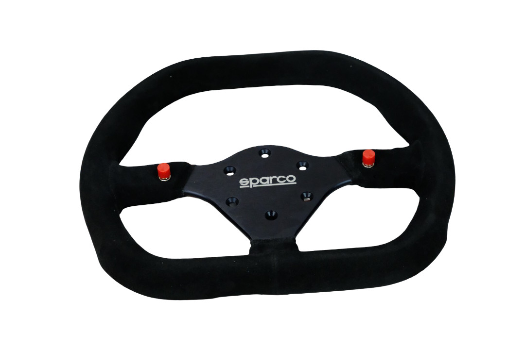 SPARCO 015P310F2SN P‑310 310 mm Flat Suede Steering Wheel w/ Thumb ...