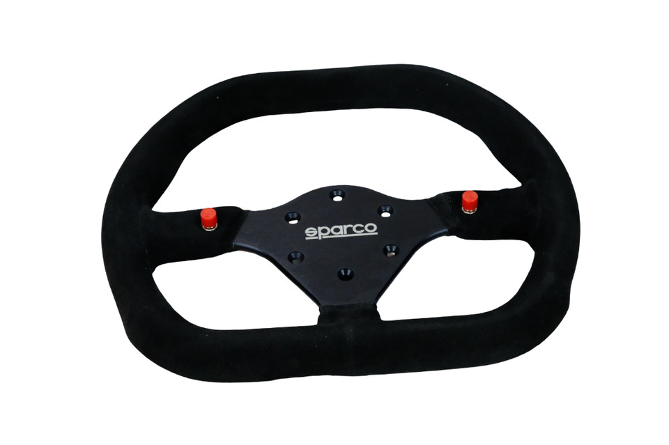 SPARCO 015P310F2SN P‑310 310 mm Flat Suede Steering Wheel w/ Thumb ...