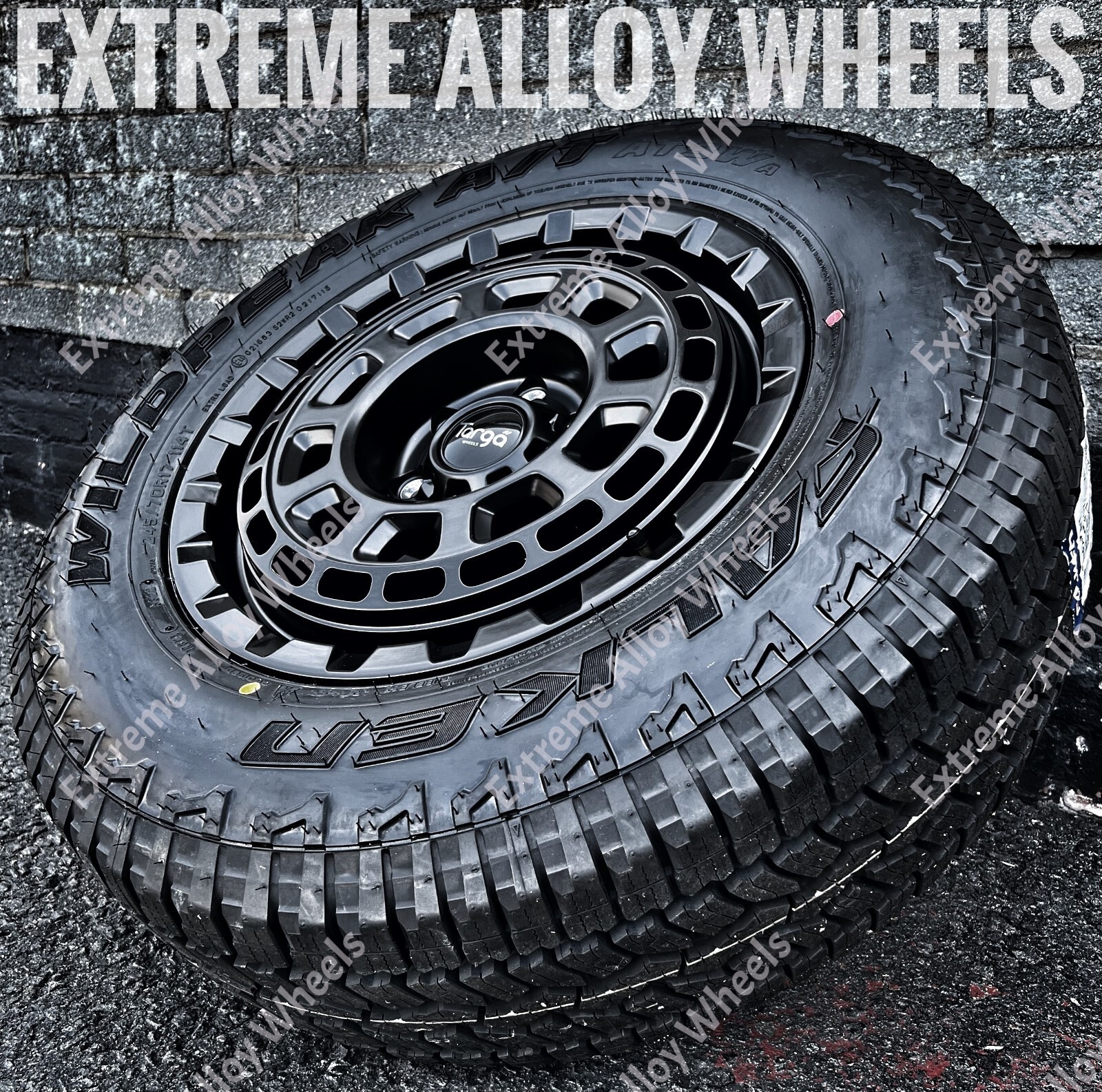 16" Black TG9 Alloy Wheels Mercedes Sprinter 5x130 + Falken AT3 Tyres ...