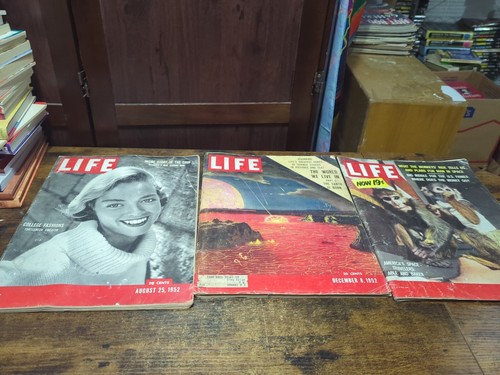 1952 Life Magazine Lot of 2 plus 1 from 1959 Good Condition Large Print ...