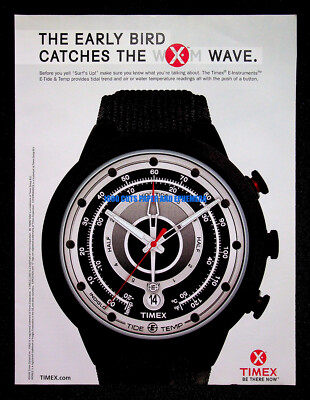 Timex Tide E Temp Wrist Watch 2006 Trade Print Magazine Ad Poster ...