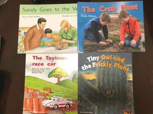 Guided Reading Recovery SANDY TOYTOWN CRAB 4 books Kinder 1st RIGBY PM ...