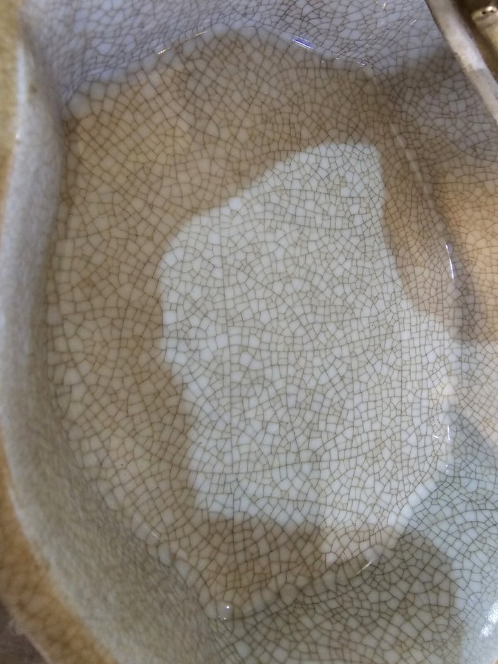 Vintage Hua Ping/Rong Tang Zhi Heavy Porcelain & Brass Hand Painted ...