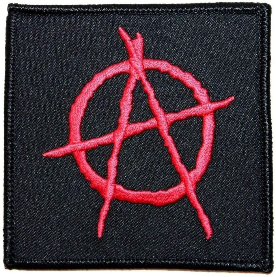 Anarchy Symbol Politische Punk Rock Musik Government Bestickt Patch P ...