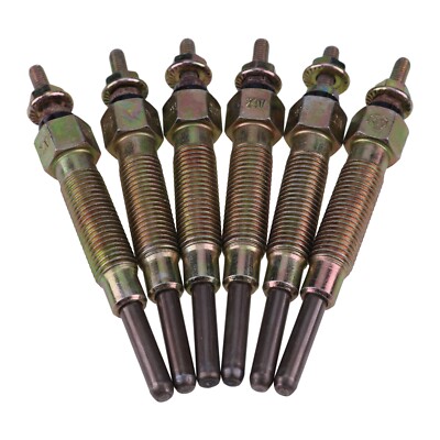 6Pcs 24V Glow Plug 11065-10T01 for Nissan Engine TD23 TD25 TD27 TD42 ...