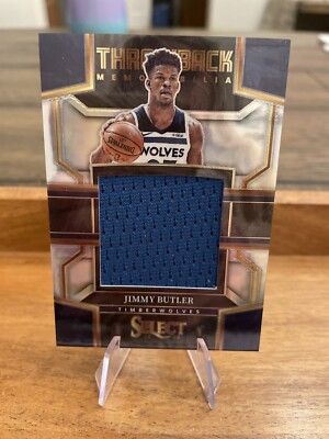 2022-23 Select Jimmy Butler Throwback Memorabilia Silver Prizm Jersey # ...