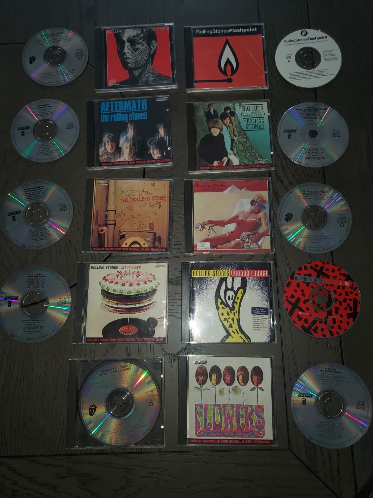 Lot Of 10 The Rolling Stones Cds Tattoo You Aftermath Let It Bleed ...