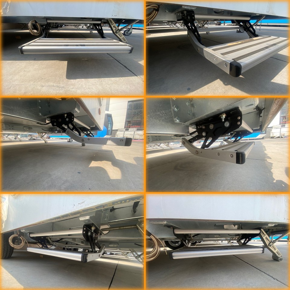 1/2 Step Aluminium Manual Pull Out Retractable RV Camper Platform Steps ...