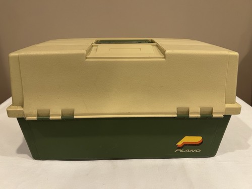 Vintage Original Plano 8606 Fishing Tackle Box Double Sided Locking USA ...
