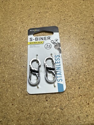 Nite Ize 2-Pack S-Biner MicroLock Stainless Steel Carabiner - S.S. | eBay