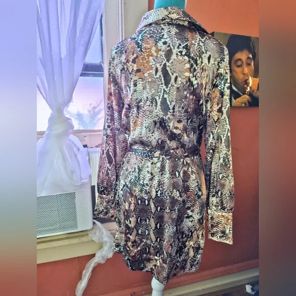 FASHION NOVA snake skin long-sleeved dress | eBay