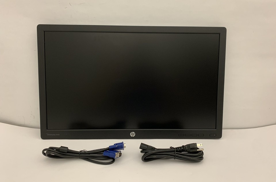 HP EliteDisplay E232 23" Widescreen HDMI LED Monitor 1920x1080 Grade A ...