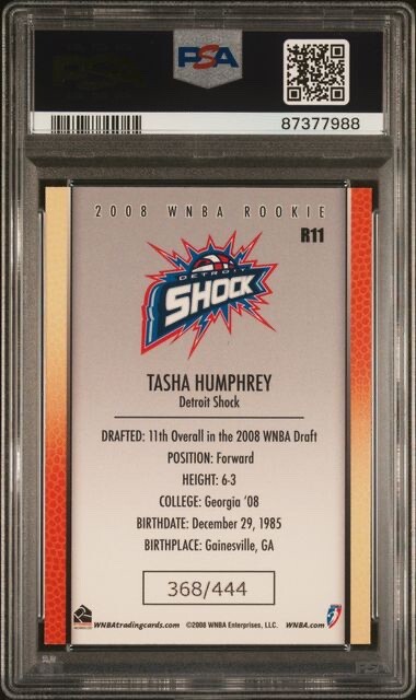 2008 Rittenhouse WNBA Rookie Tasha Humphrey PSA 10 Georgia Bulldogs | eBay