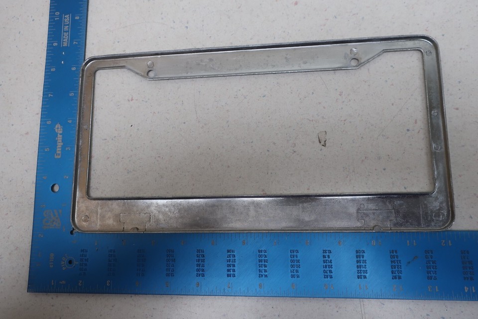 License Plate Frame Metal Silver Disabled American Veterans DAV Service ...