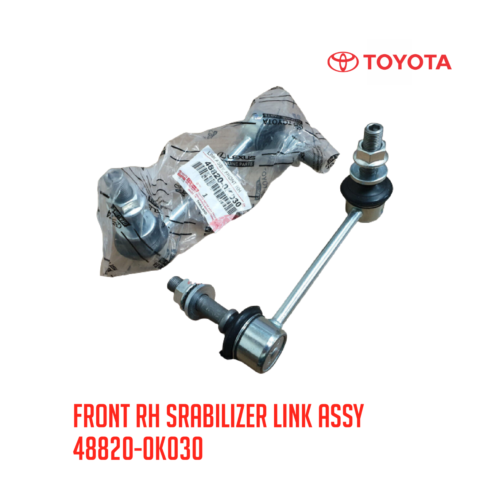 Toyota Genuine 488100k010 Link ASSY Front Stabilizer LH 48810-0k010 for ...