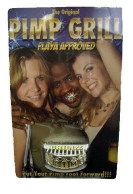 Billy Bob Teeth Pimp Grillz Silver Or Gold Metallic Poly Resin Costume ...