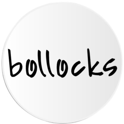 Bollocks - 100 Pack Circle Stickers 3" x 3" | eBay