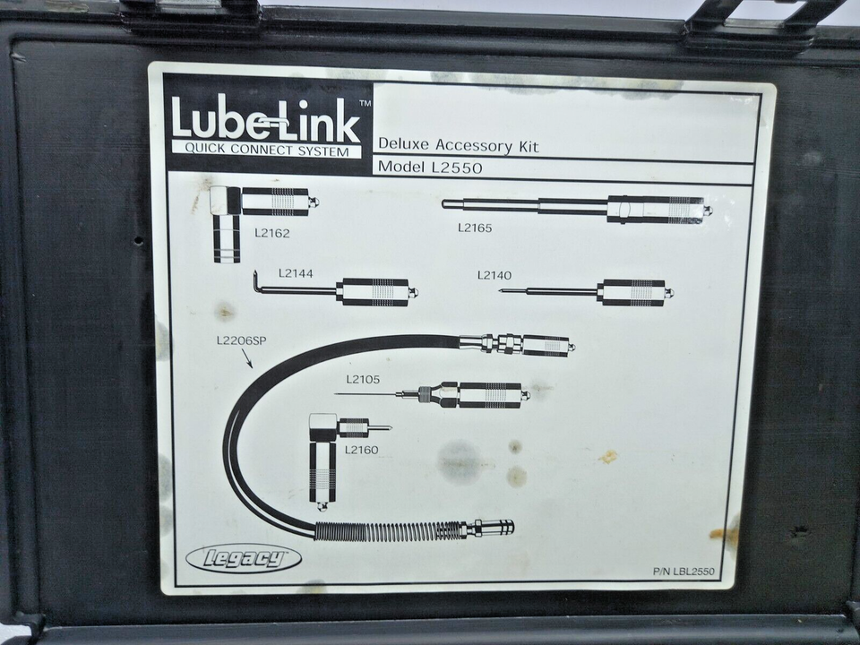 Legacy LBL2550 LubeLink Deluxe Accessory Kit Model: L2550 Incomplete ...