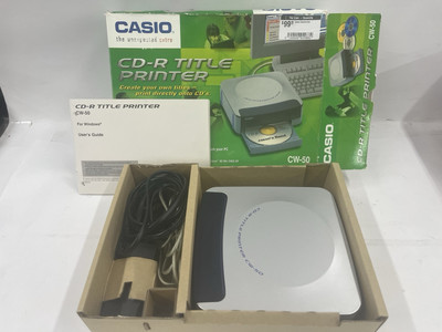 Casio CW-50 CD/DVD Thermal Printer 79767139438| eBay