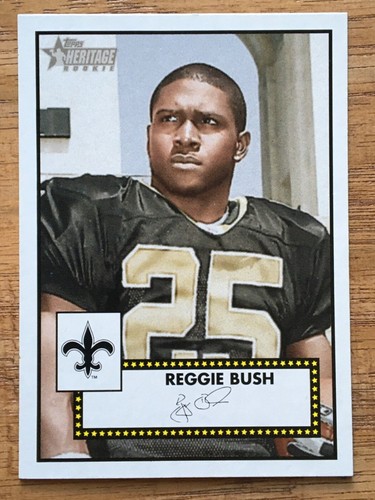 2006 TOPPS HERITAGE FOOTBALL REGGIE BUSH ROOKIE CARD No.312 Saints | eBay