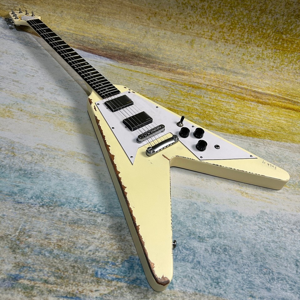 Relic Flying V Electric Guitar Mahogany Body Tune-O-Matic Bridge In ...