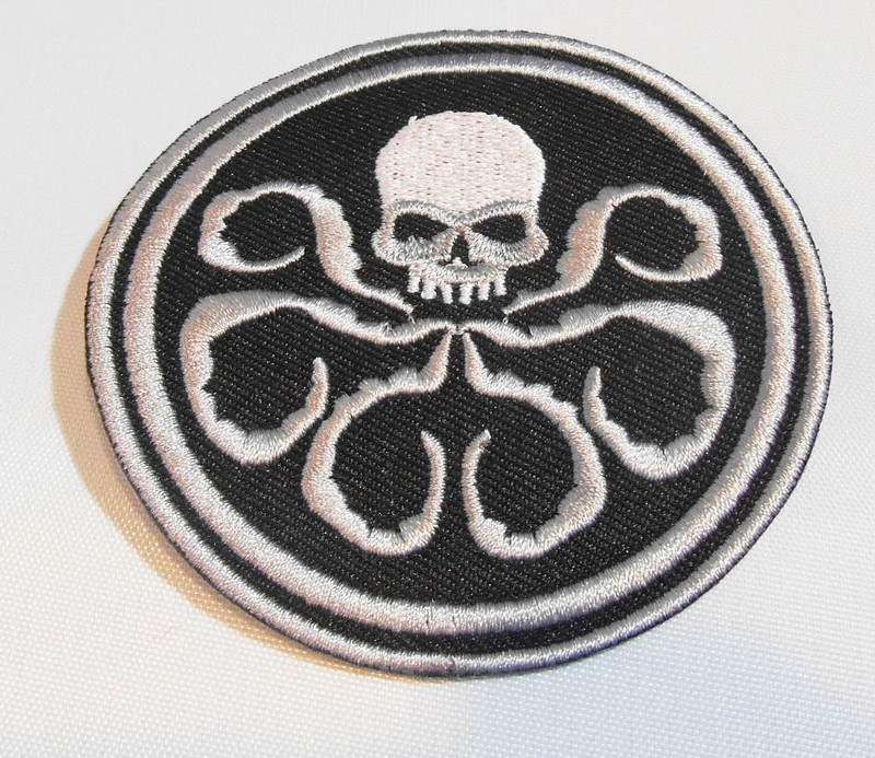Marvel Comics CAPTAIN AMERICA WHITE HYDRA LOGO Embroidered PATCH 3" | eBay