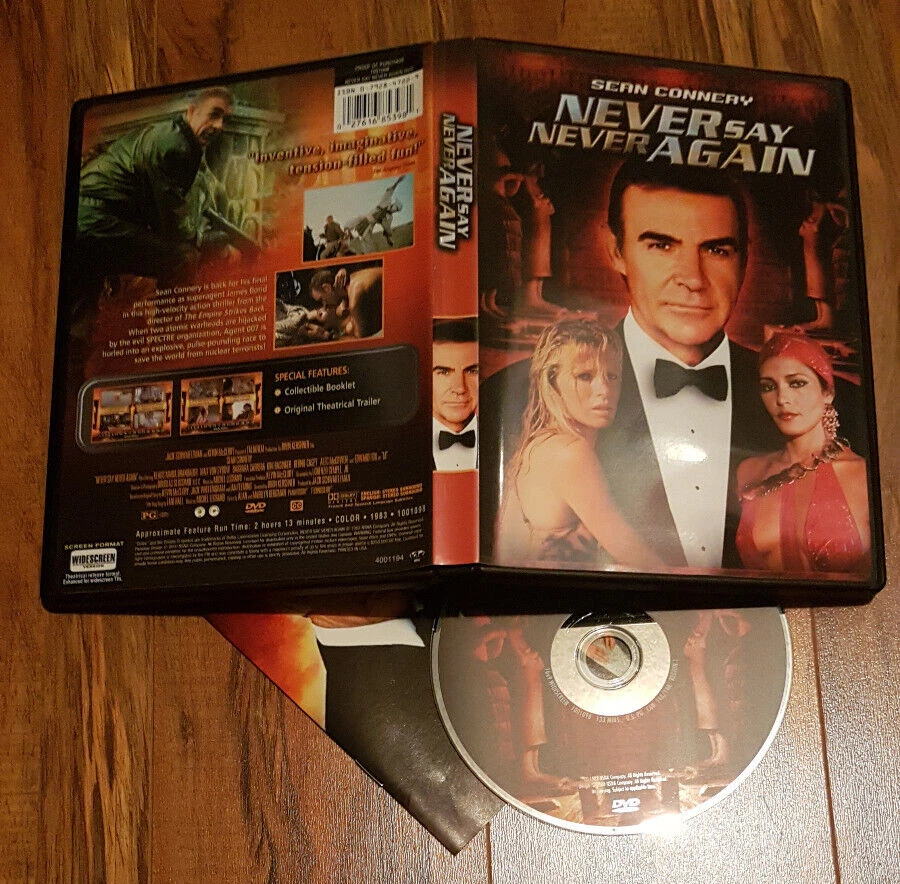 Never Say Never Again Dvd Cover
