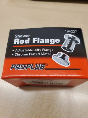 SHOWER ROD JIFFY CHROME FLANGE 194277 (2) PIECE | eBay