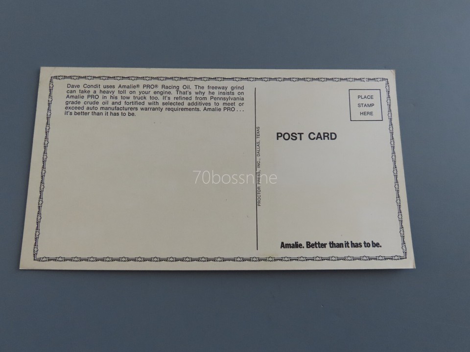 DAVE CONDIT L.A. HOOKER MUSTANG II FUNNY CAR 4.5x8.25 NHRA DRAG RACING ...