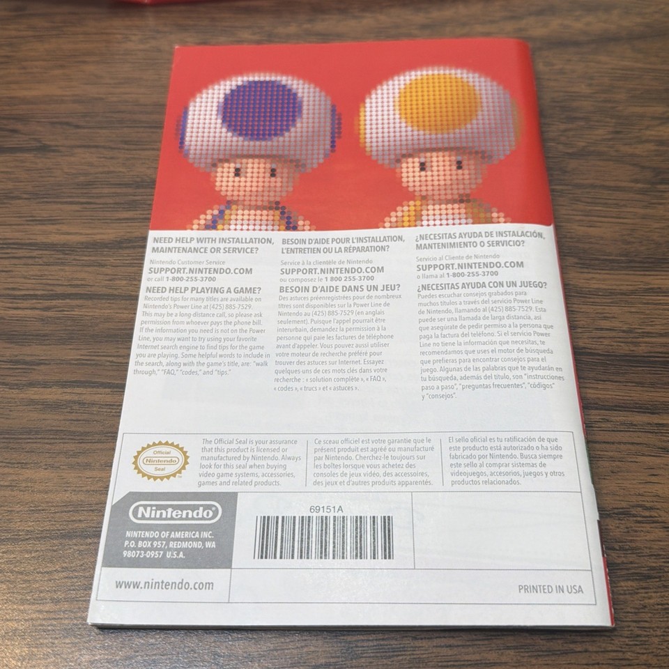 New Super Mario Bros. Wii (Nintendo Wii, 2009) Complete w/ Manual CIB ...