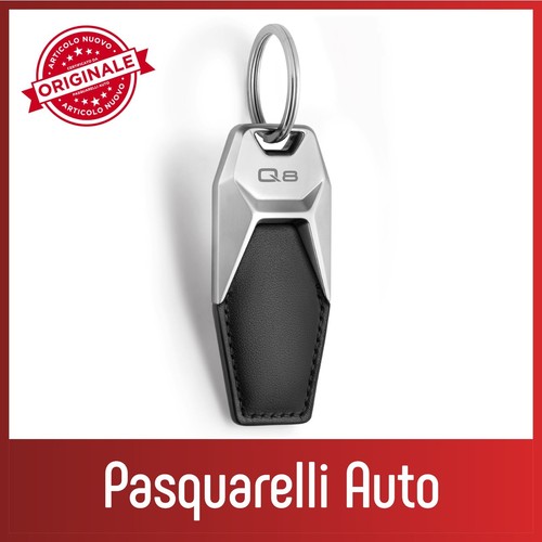 PORTACHIAVI AUDI Q8 CIONDOLO PELLE ACCESSORIO ORIGINALE COLLECTION ...