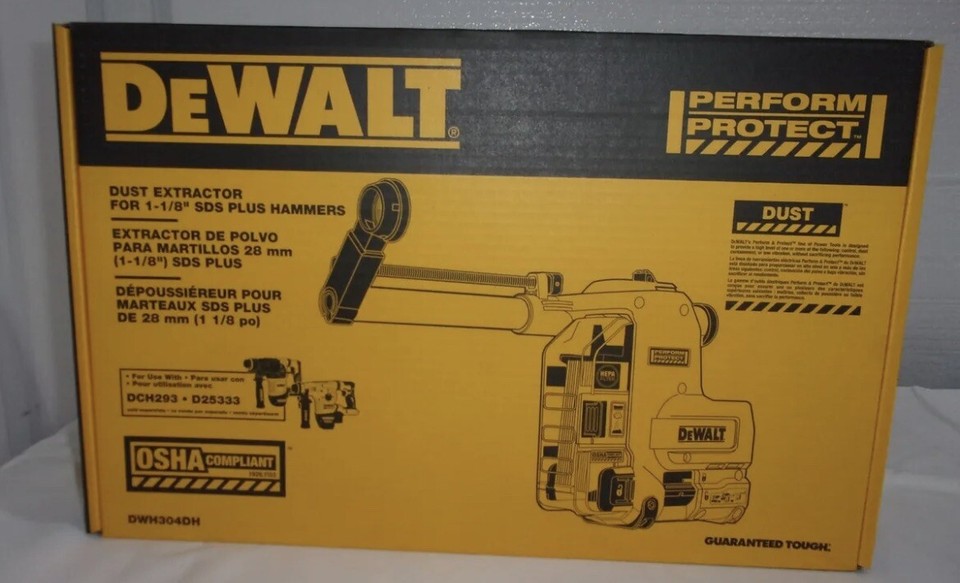 DEWALT Onboard Rotary Hammer Dust Extractor for 1-1/8-Inch SDS ...