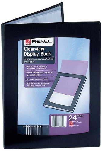 Rexel A5 Clearview Display Book - Black 1 Pack | eBay