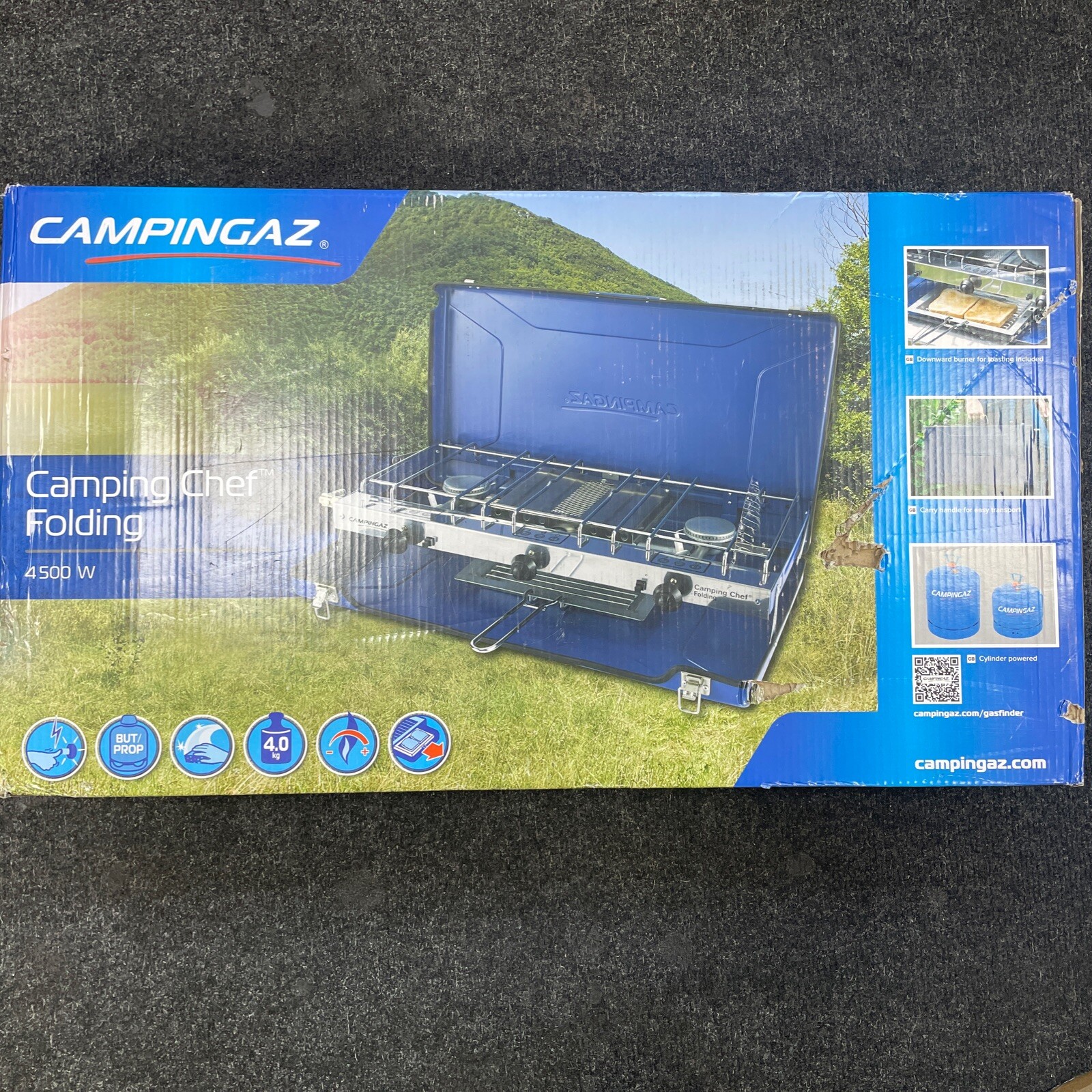 Campingaz Camping Chef Folding Double Burner Stove Portable Cooker With ...
