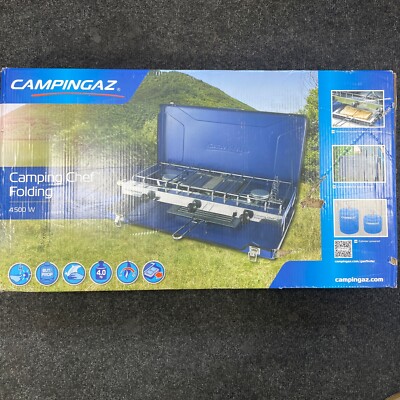 Campingaz Camping Chef Folding Double Burner Stove Portable Cooker With ...