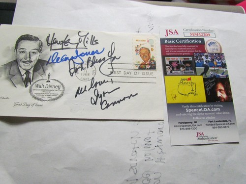 HAYLEY MILLS DEAN JONES DYAN CARRON SIGNED FIRST DAY COVER ENVELOPE JSA ...