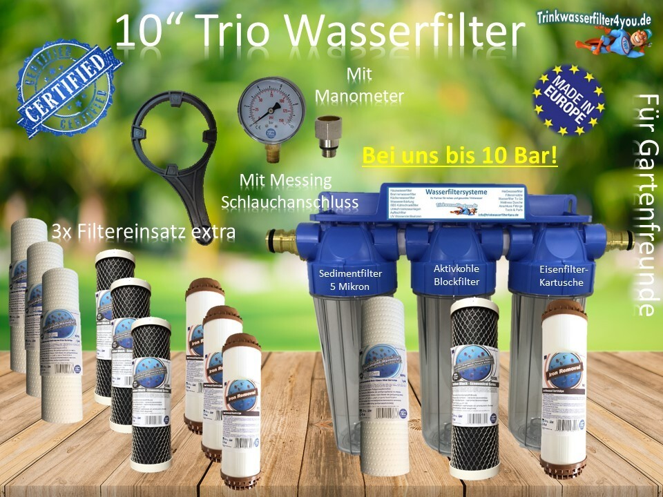 WASSERFILTER BRUNNENFILTER EISENFILTER GARTENFILTER HAUSFILTER FILTER ...