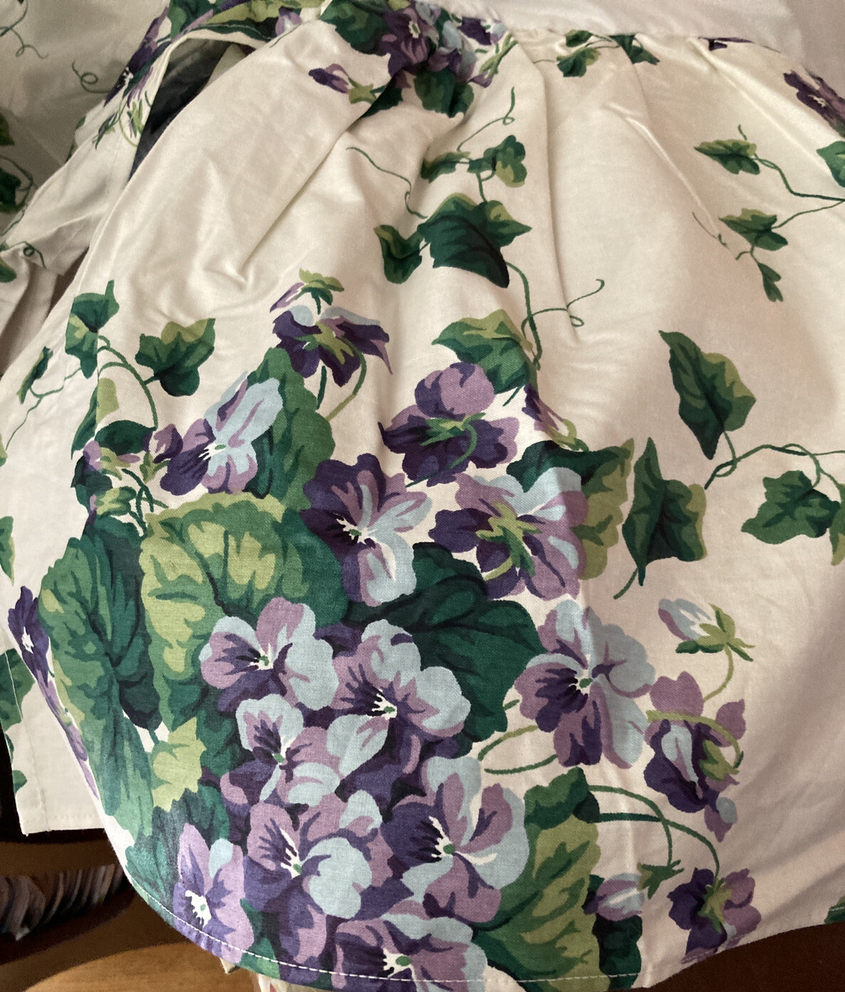 Waverly Home Fashions Full Size Floral Bed Skirt Dust Ruffle | eBay