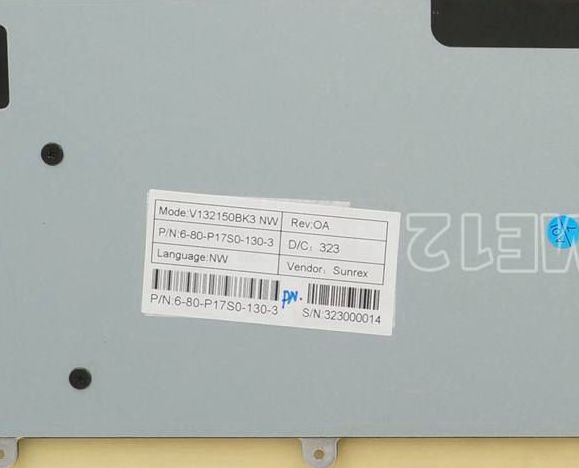 For Clevo P170SM P370SM3 P377SM-A P177SM-A Keyboard Backlit Norwegian ...